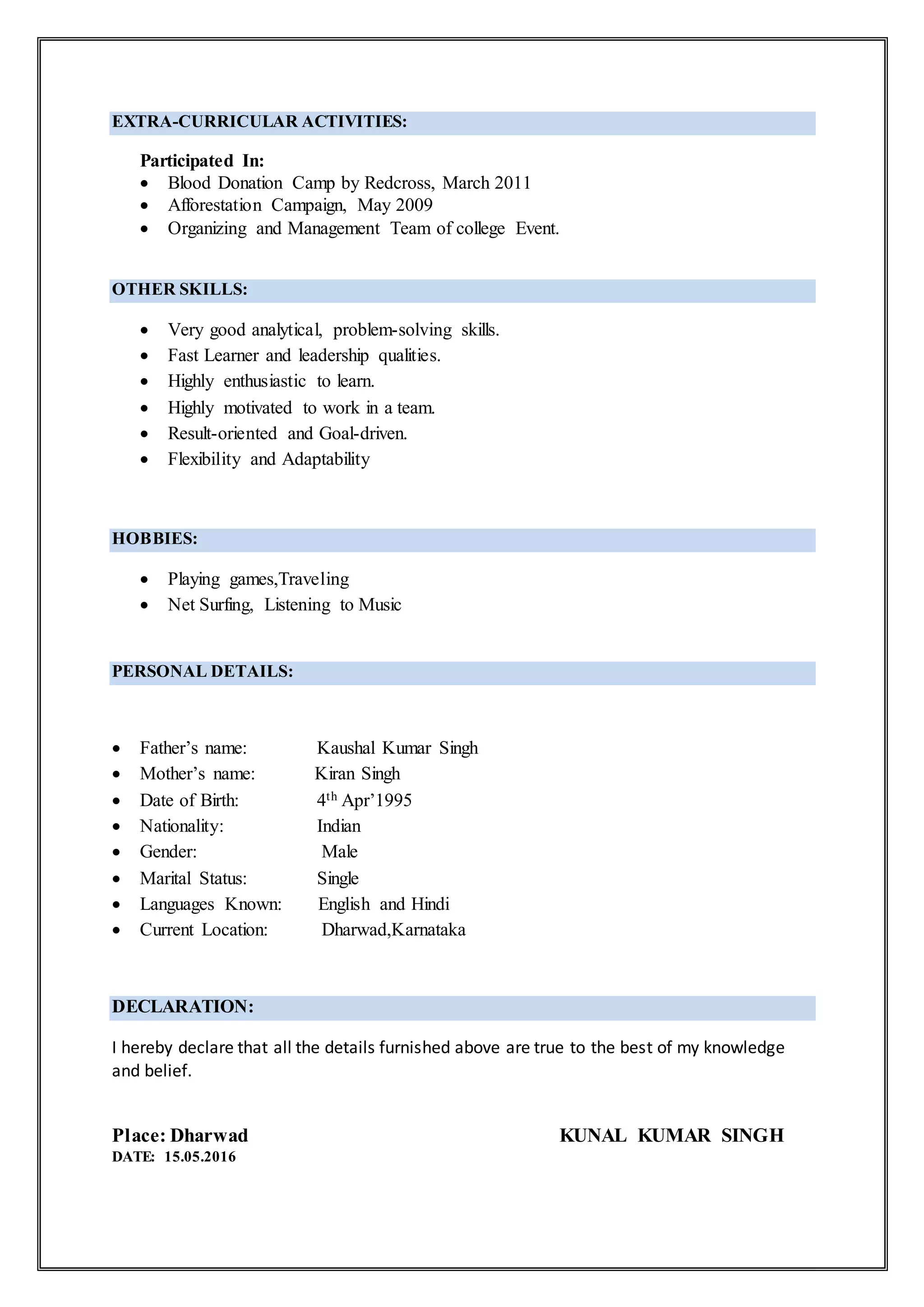 kunal IT resume | PDF
