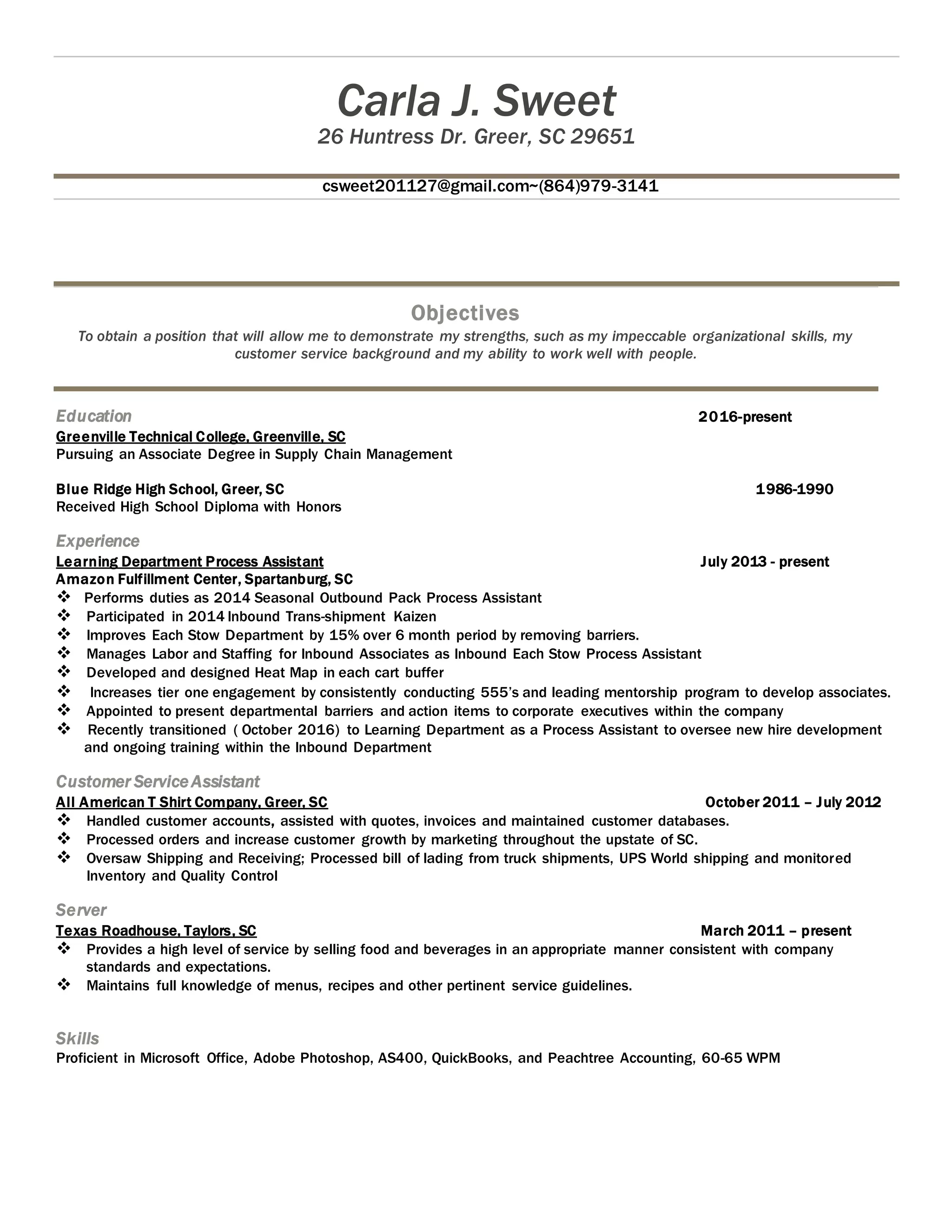 Carla Resume learning | PDF