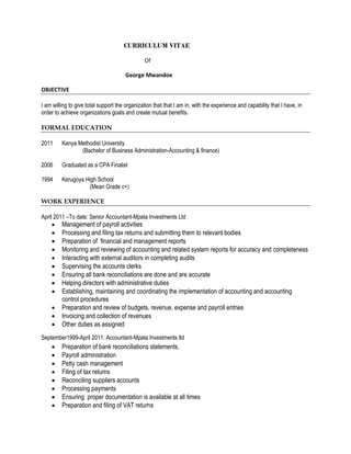 George's CV | PDF