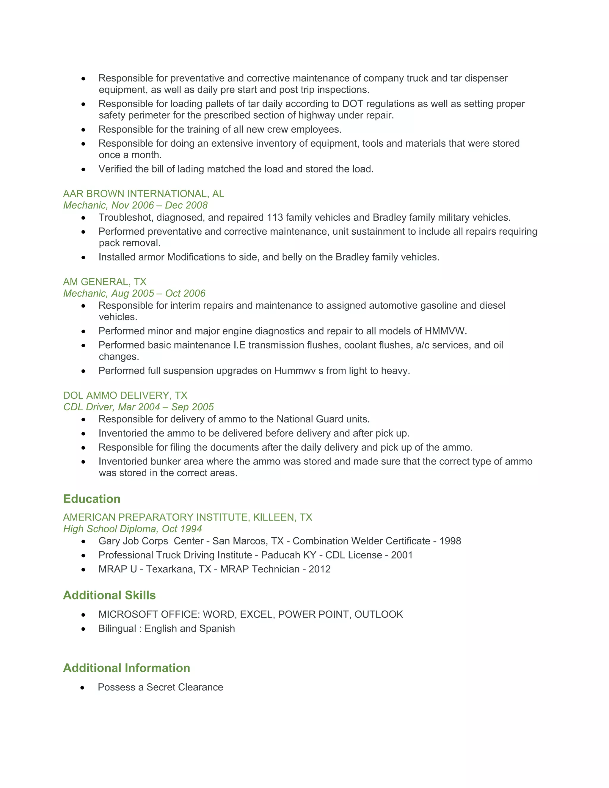 William Rivera s Resume | PDF