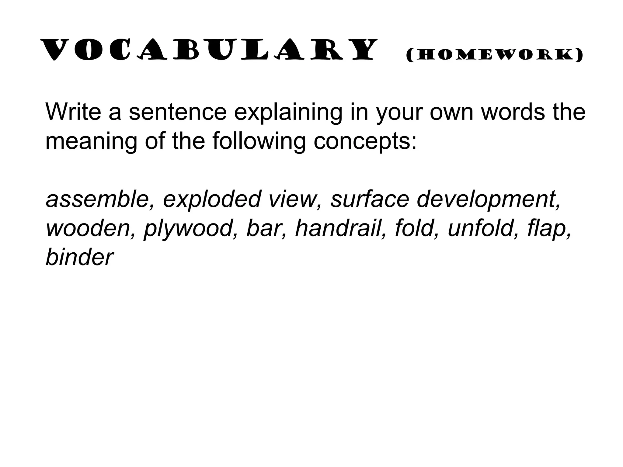 Exploded drawings and developments | PPT