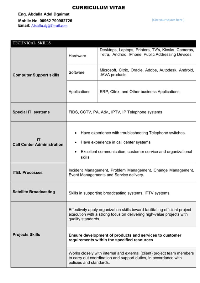 CV-Abdullah-2015 | PDF