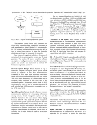 Voice Controlled Intelligent Remote for Consumer Electronics | PDF