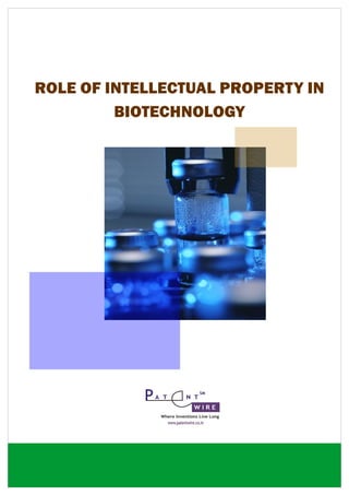 Role of IP in Biotech | PDF