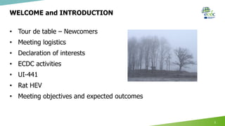 ECDC_intro_hev_meeting_nov2018 | PPT