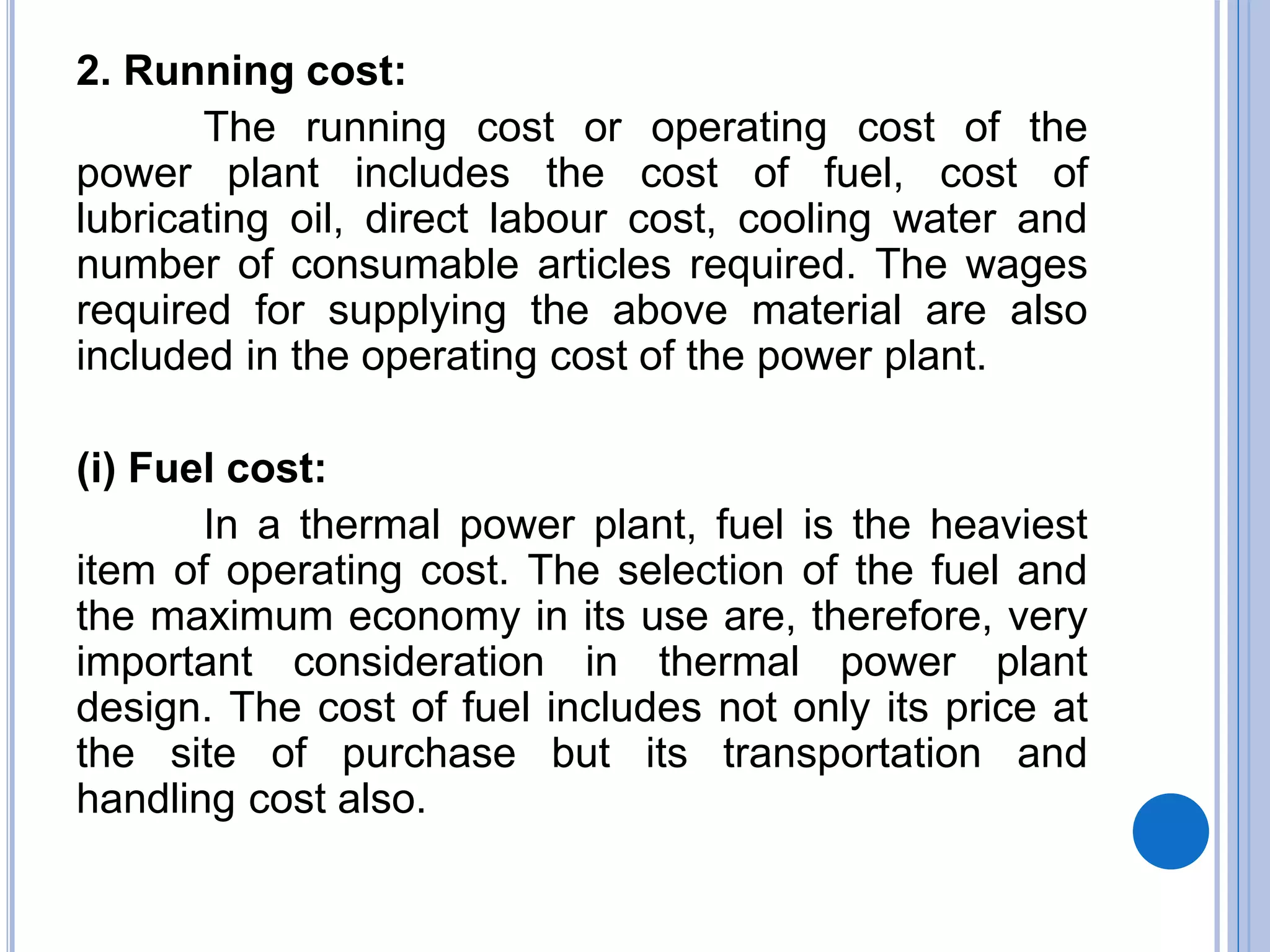 economics of power generation | PPTX