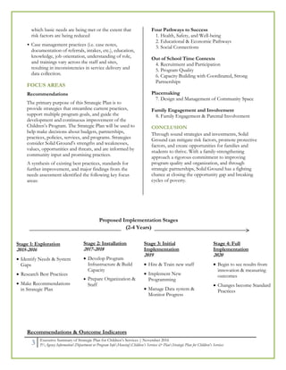 Executive Summary of Strategic Plan for Children's Services | PDF