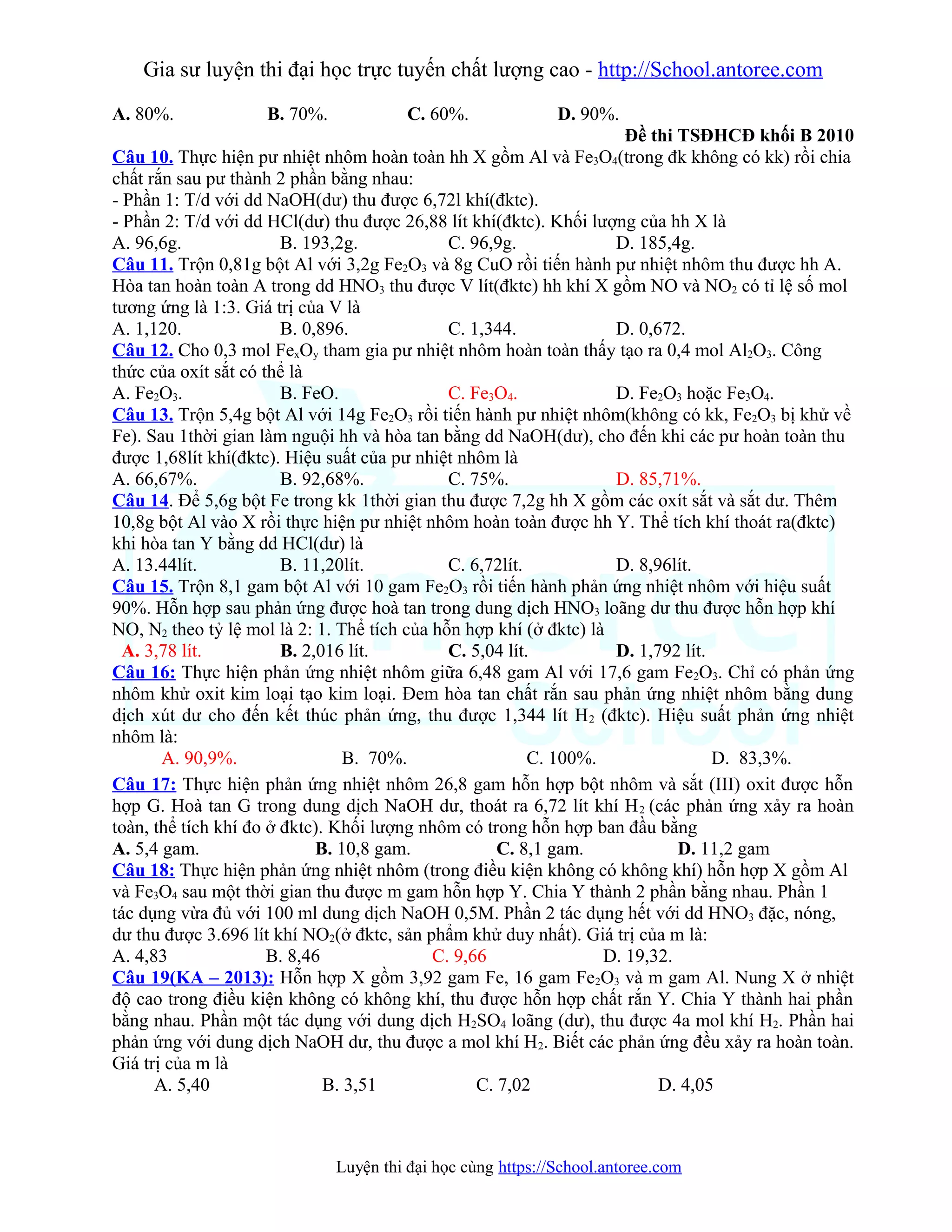 1ed bt nhiet nhom | PDF