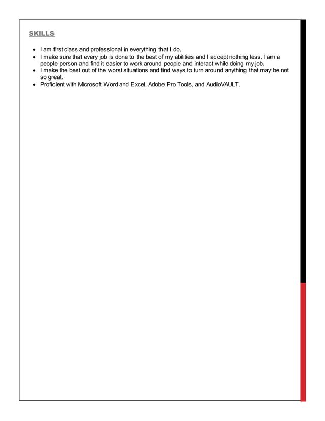 iheart resume | PDF