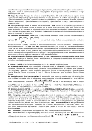 VESTIBULAR UFPE 2015.2 - CTG/ENGENHARIAS | PDF