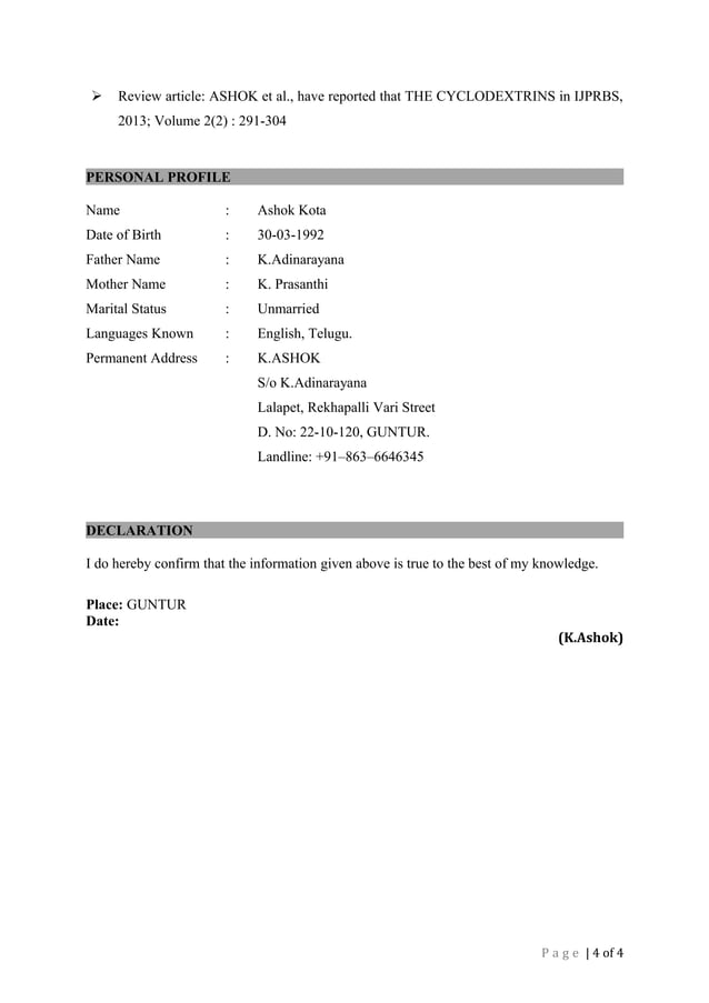 CV_Ashok Final | PDF