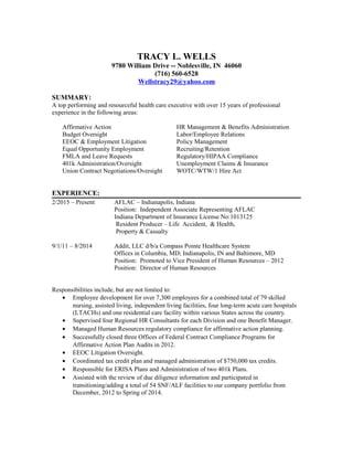 WELLS RESUME | PDF