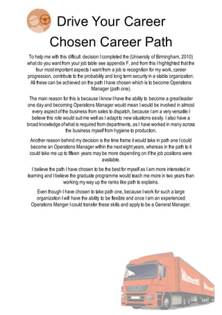 Drive Your Career | DOCX