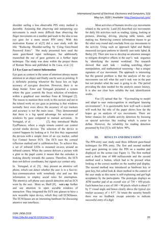 The use of Eye Gaze Gesture Interaction Artificial Intelligence Techniques for PIN Entry | PDF