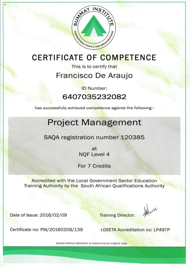 PMP Certificate | PDF | Free Download