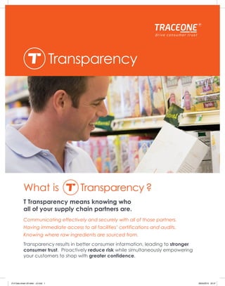 Transparency Data Sheet Final | PDF
