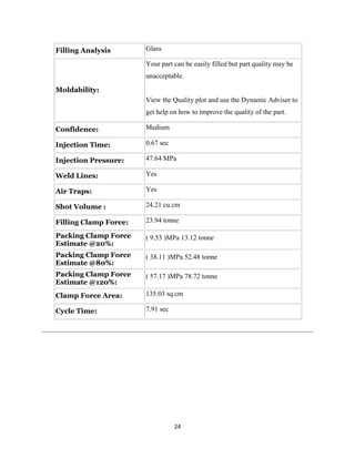 Project Report File of Mouldflow Analysis | PDF