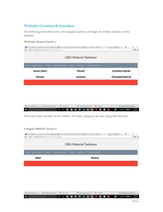 Material Database Design | PDF