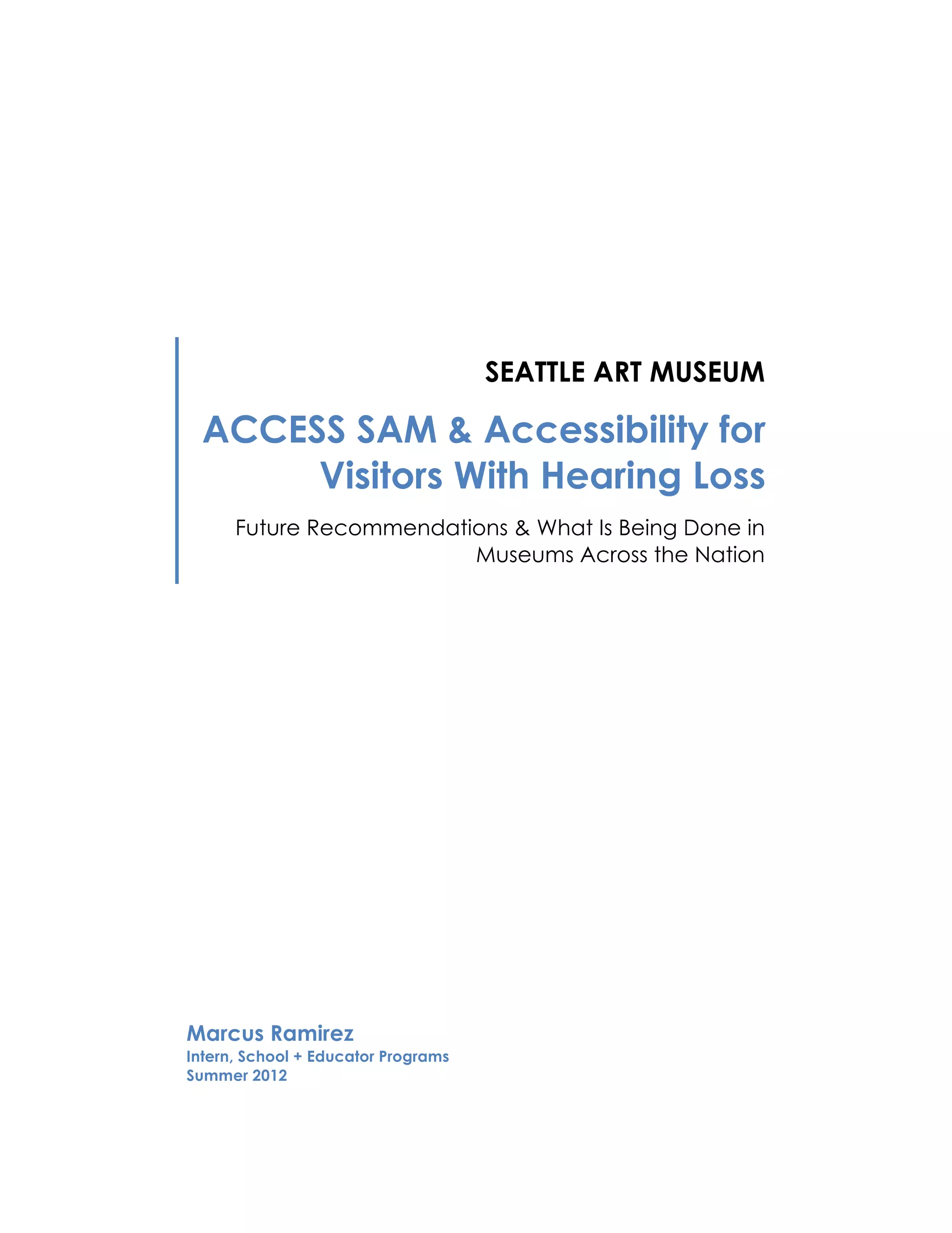 ACCESS SAM Report | PDF