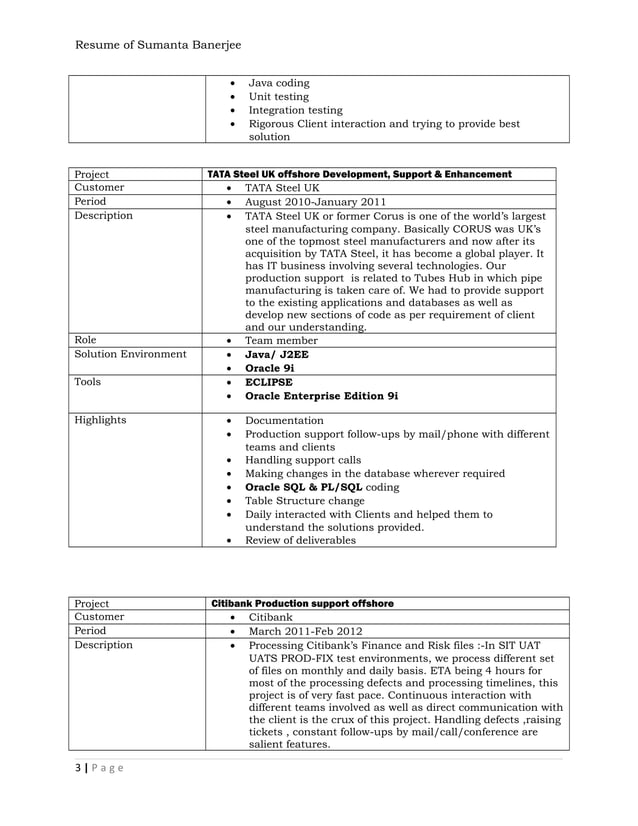 JAVA_PLSQL_(9 years)_resume | PDF