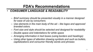 FDA Guidance_Disclosing Risk_Generic | PPT