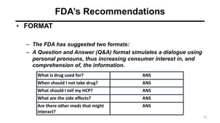 FDA Guidance_Disclosing Risk_Generic | PPT