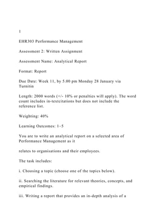 1EHR303 Performance ManagementAssessment 2 Written Assign.docx