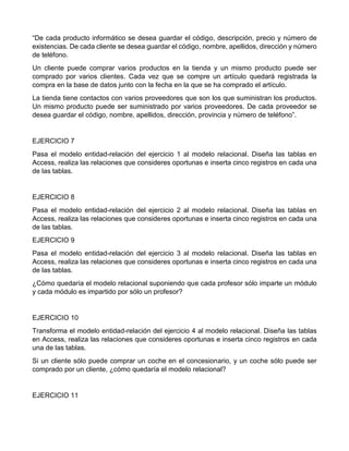1 ejercicio modelo mer | PDF