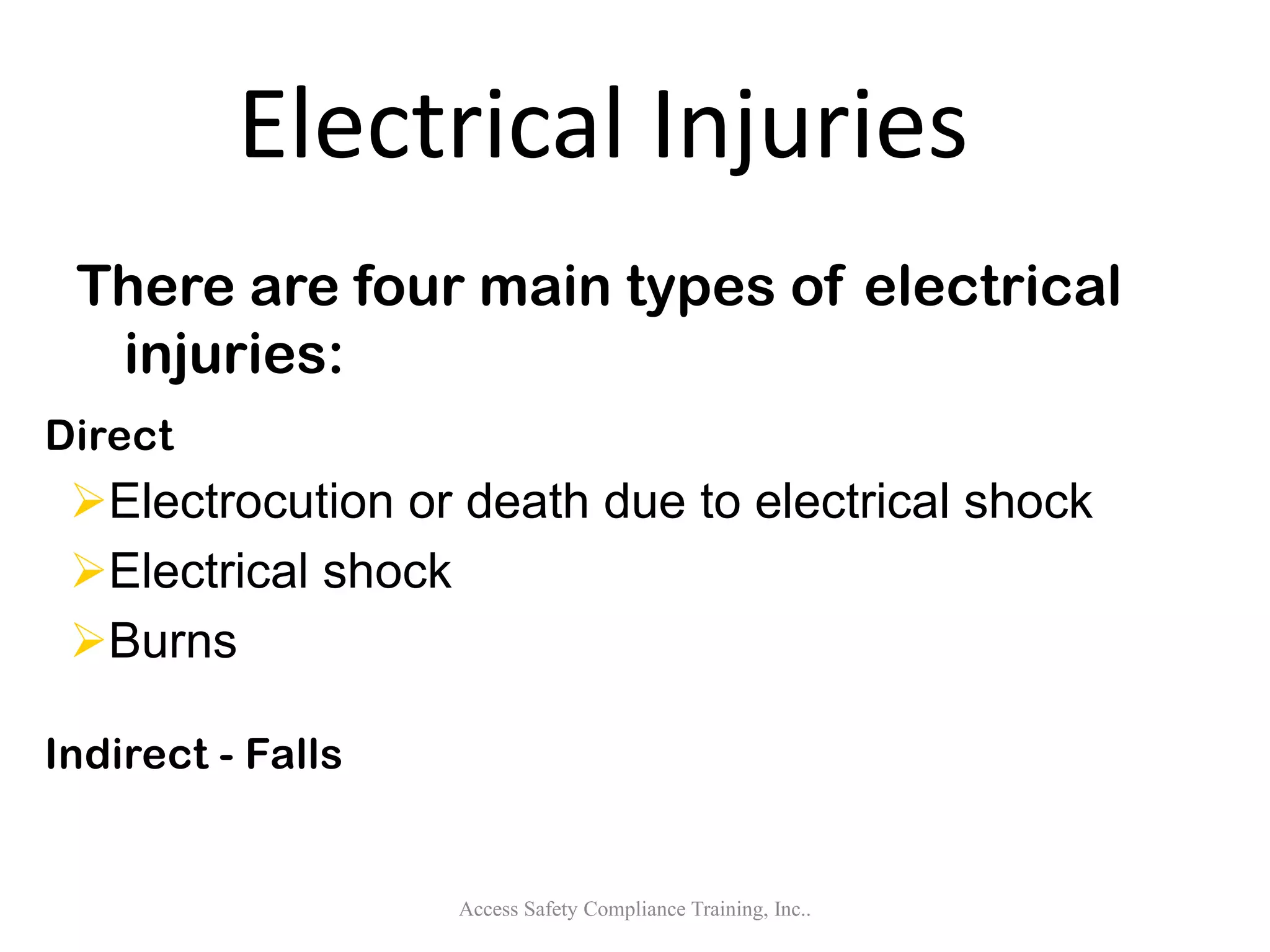 Electrical safety and Arc Flash Training | PPTX