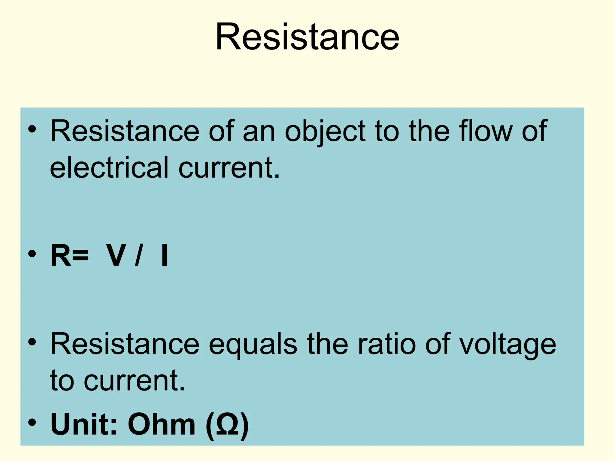 Electric Current and Resistance122222222.ppt