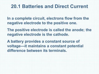 1 Electric Current and Resistance Lecture Ch 20.ppt
