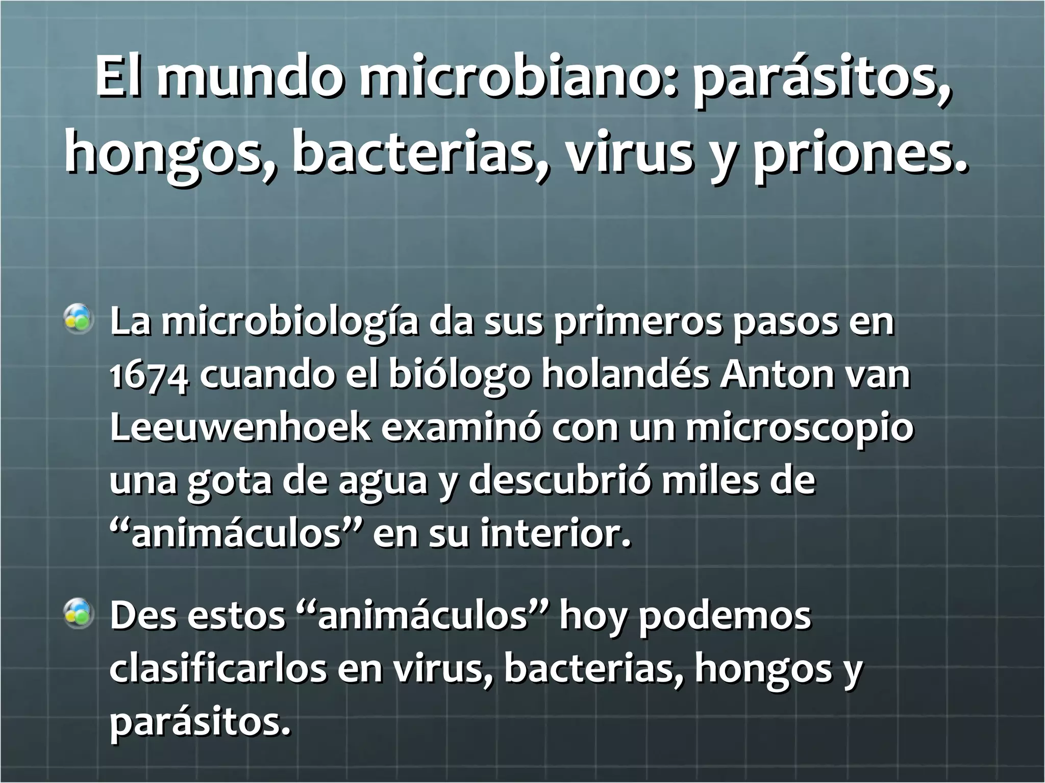 1 el mundo microbiano | PPT