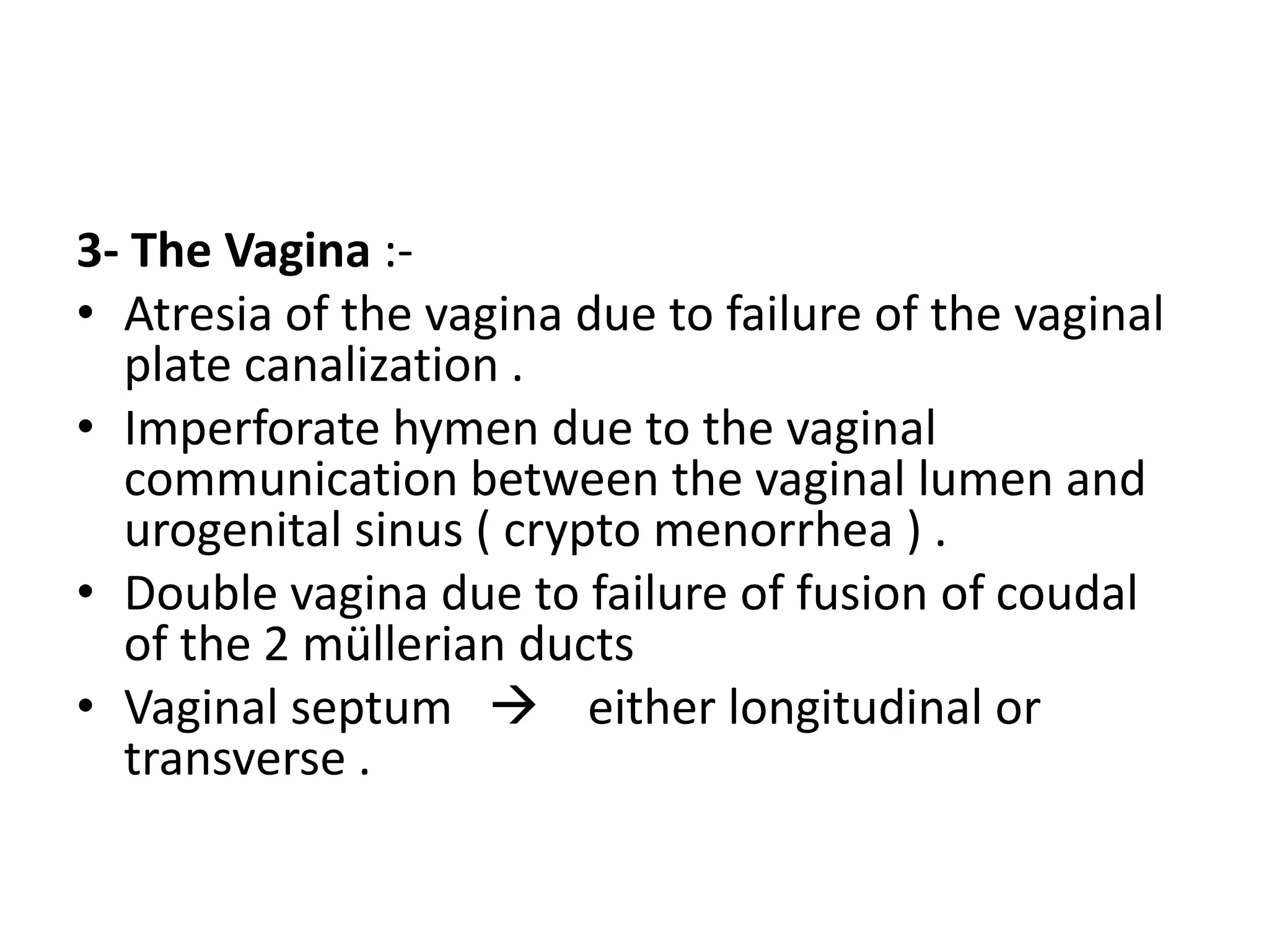 EMBRYOLOGY AND CONGENITAL ANOMALIES OF FEMALE GENITAL TRACT | PPTX