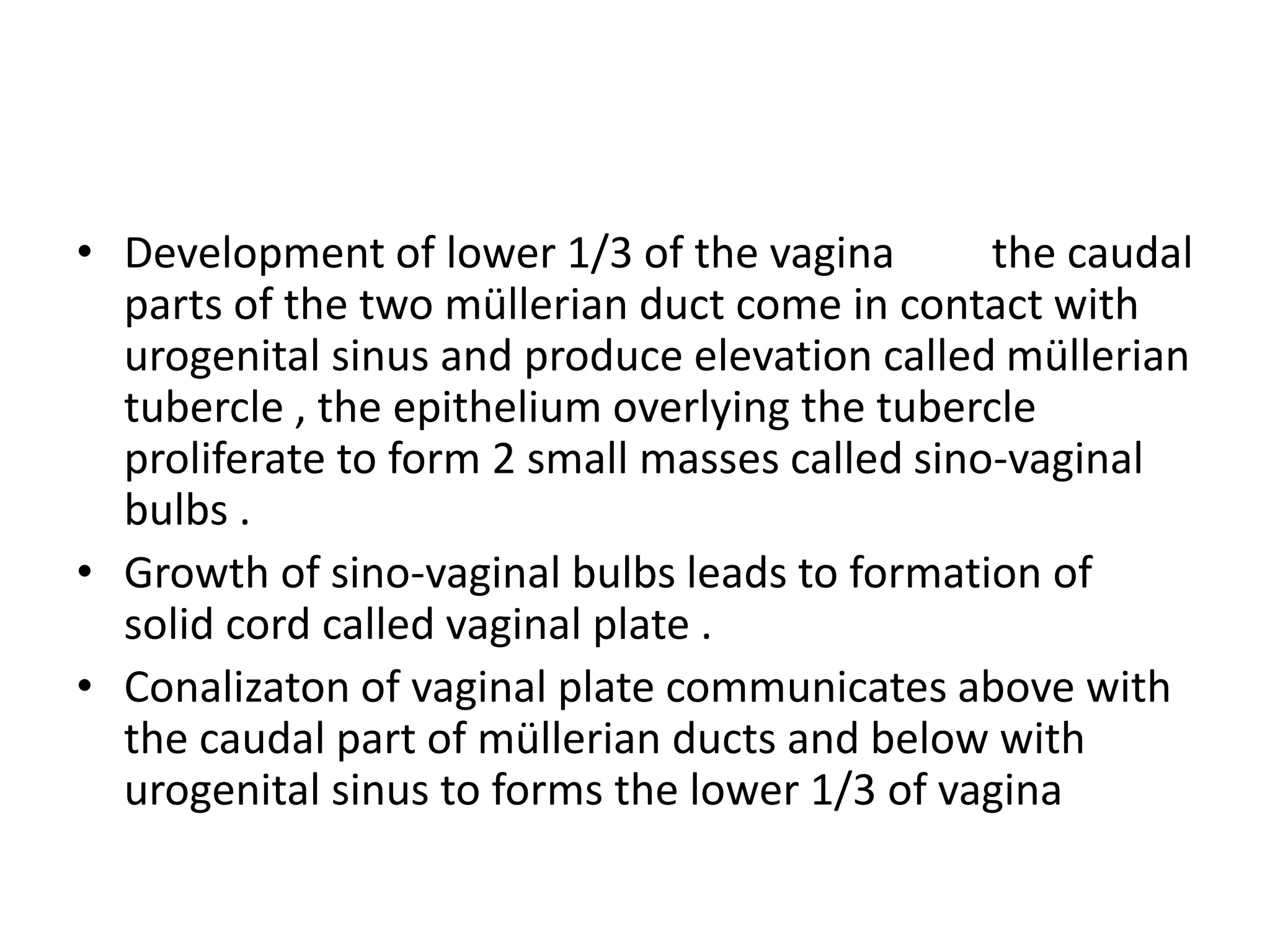 EMBRYOLOGY AND CONGENITAL ANOMALIES OF FEMALE GENITAL TRACT | PPTX