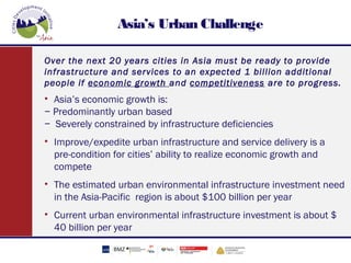 ENHANCING THE QUALITY OF URBAN INFRASTRUCTURE INVESTMENTS | PPT