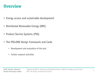Supporting SMEs in designing sustainable business models for energy ...