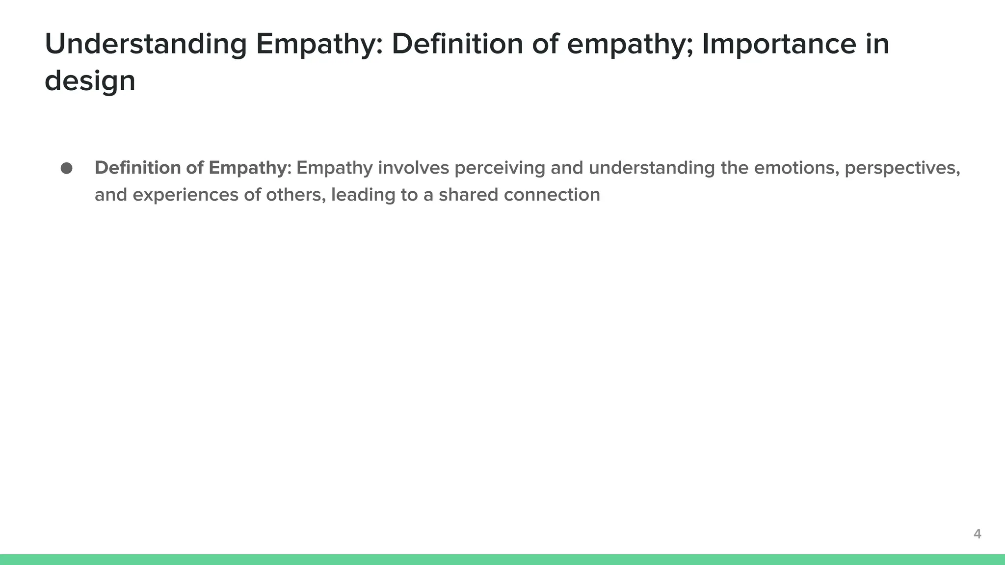 Empathy: the first step in the design thinking process.pptx | Social ...