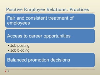 Employee and labor relations | PPTX