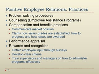 Employee and labor relations | PPTX