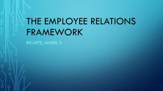 Employee Relation Framework applied in companies | PDF