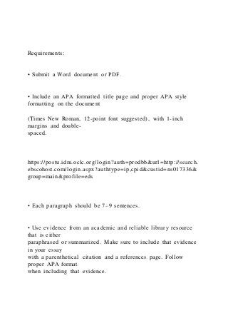 1 ENG110 – College Writing Unit 4 Assignment Pro an | PDF