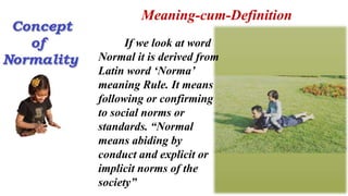 concept of normality (English) | PPTX