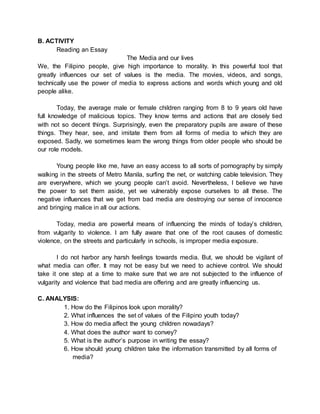 English lesson plan | DOCX