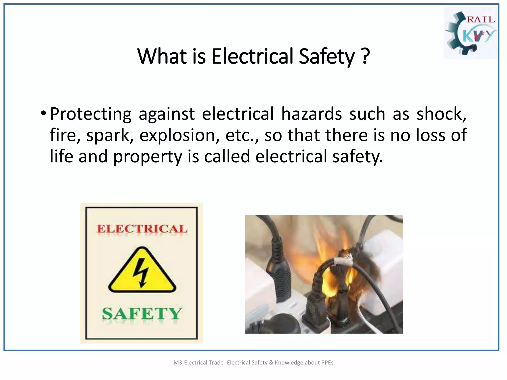 1 english m3 electrical safety and knowledge about pp es - day 1 | PPTX ...