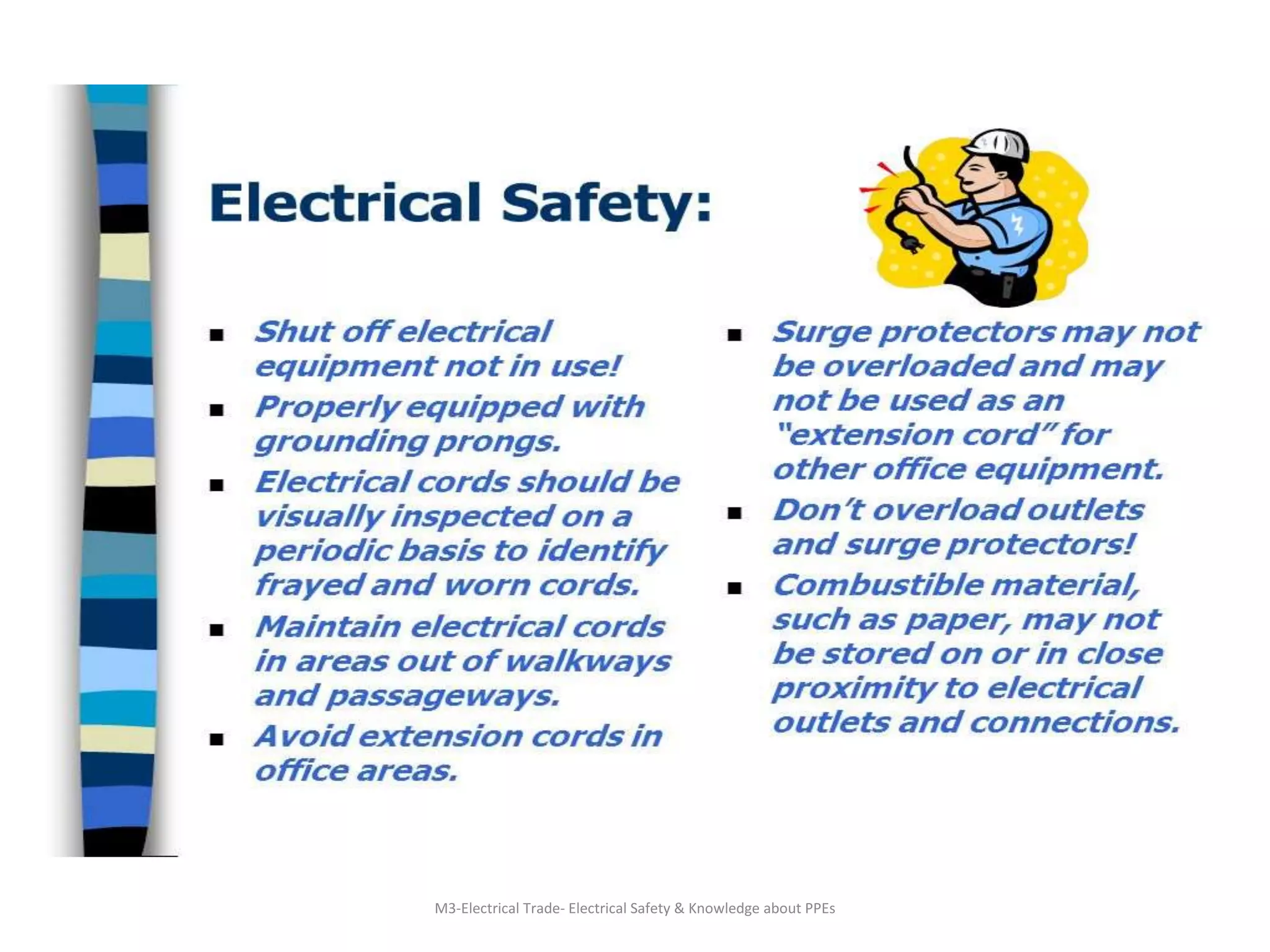 1 english m3 electrical safety and knowledge about pp es - day 1 | PPTX ...