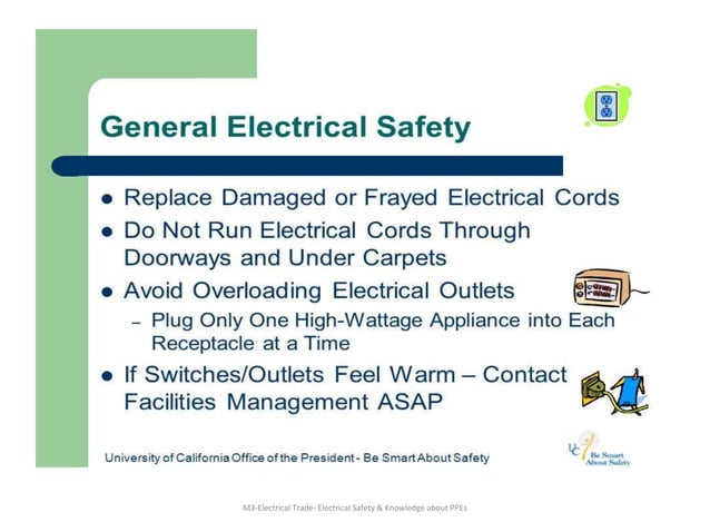 1 english m3 electrical safety and knowledge about pp es - day 1 | PPT
