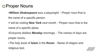 English - Nouns | PPT