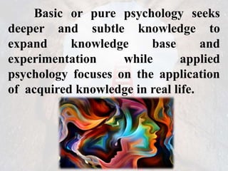Eng meaning of applied psychology | PPTX