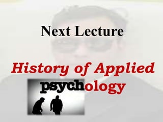 Eng meaning of applied psychology | PPTX