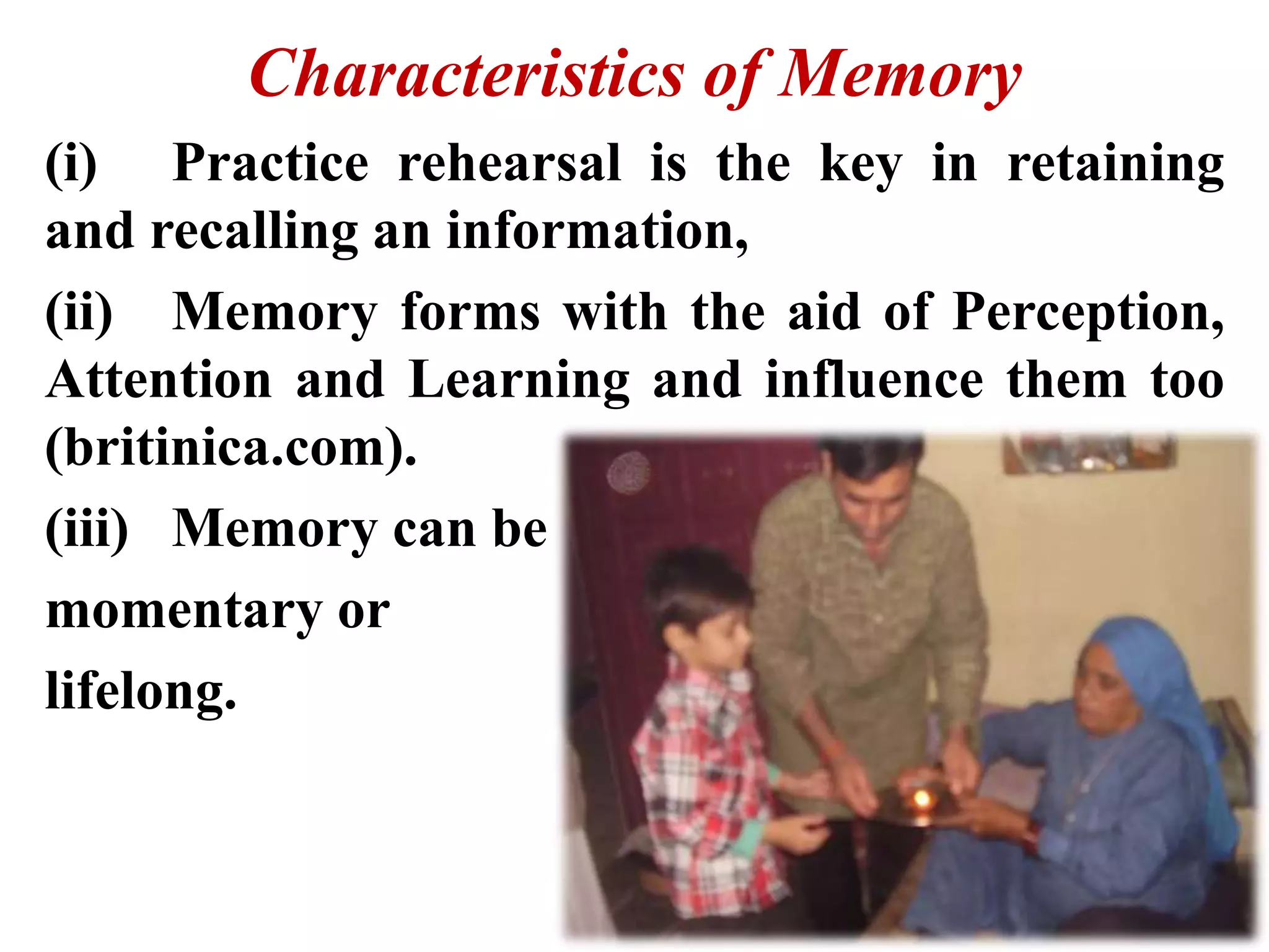 memory definition and meaning | PPT